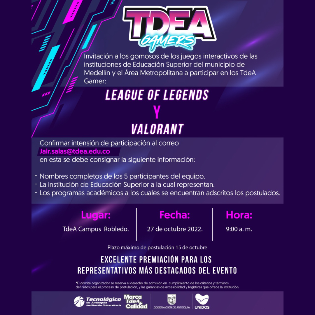 TdeA Gamers 2022-2 - Colegio Mayor de Antioquia